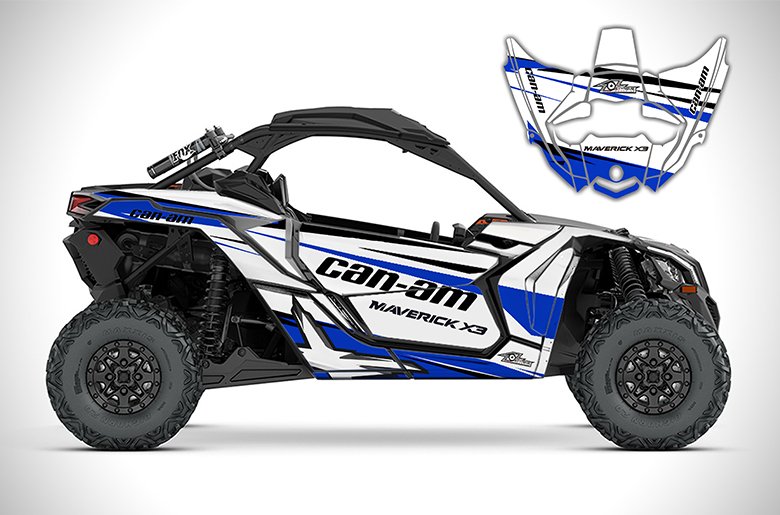 VINILOS CAN AM X3 RACE AZUL - MX Racing