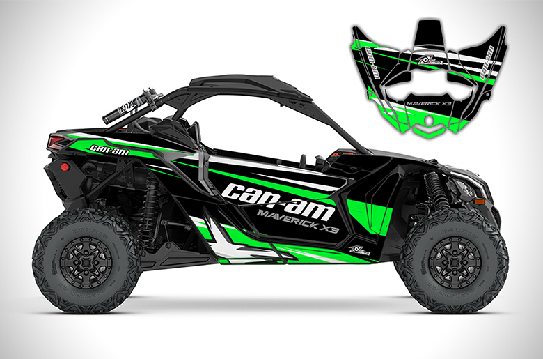 VINILOS CAN AM X3 RACE VERDE - MX Racing